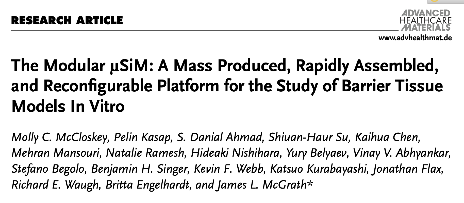 The Modular µSiM: a Mass Produced, Rapidly Assembled, and ...