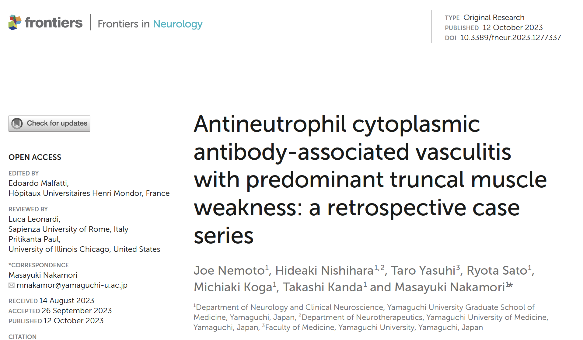 Antineutrophil cytoplasmic antibody (ANCA)-associated vasculitis with ...